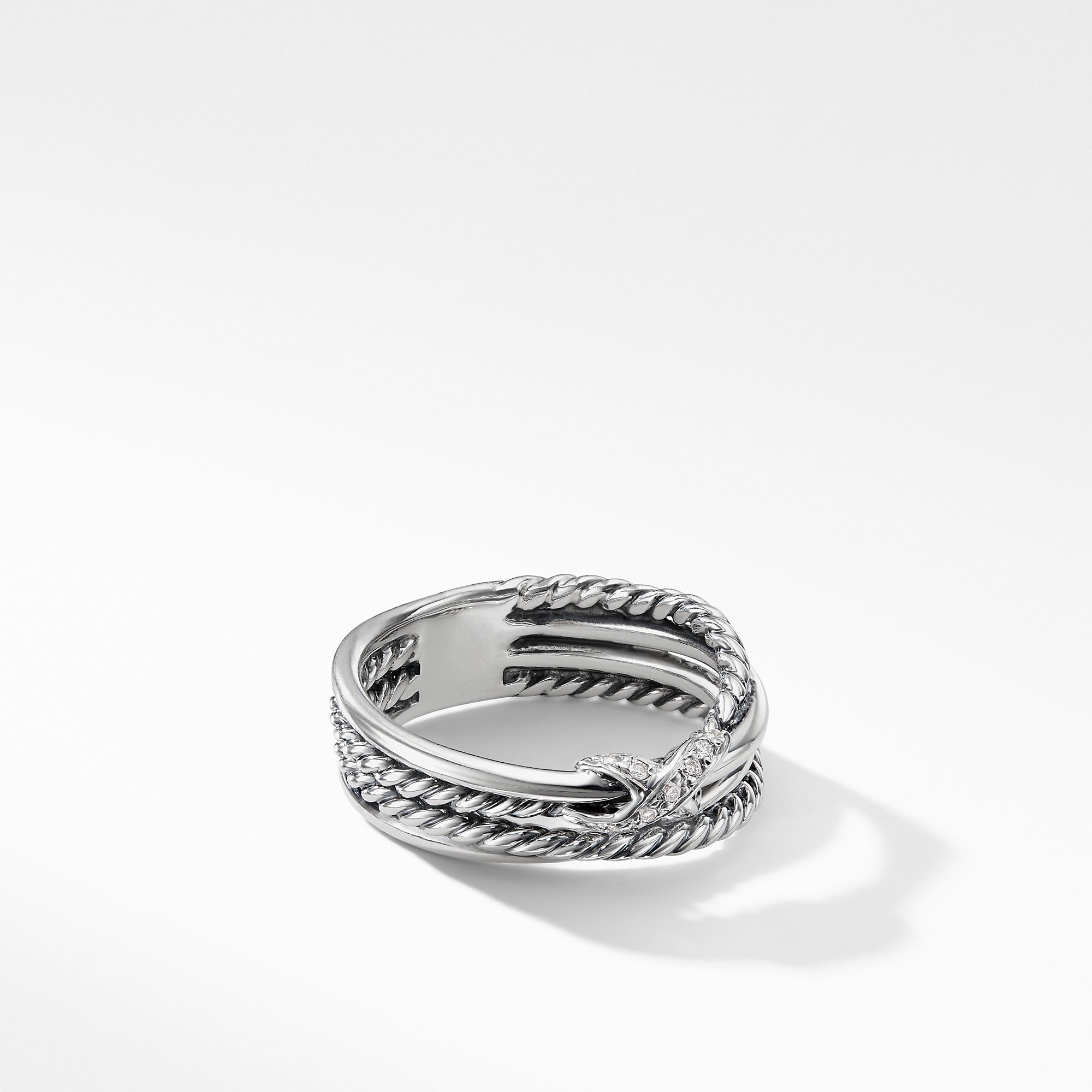 David yurman x crossover ring with diamonds store