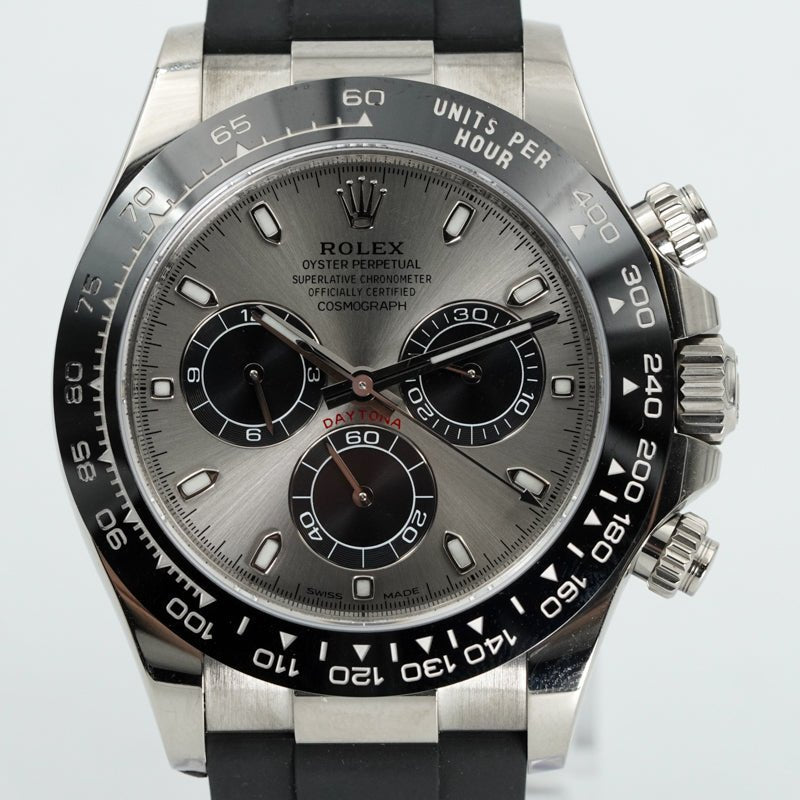 SOLD - Rolex Daytona 1161519LN Ghost 18k White Gold 2020 B&P Oysterfle ...
